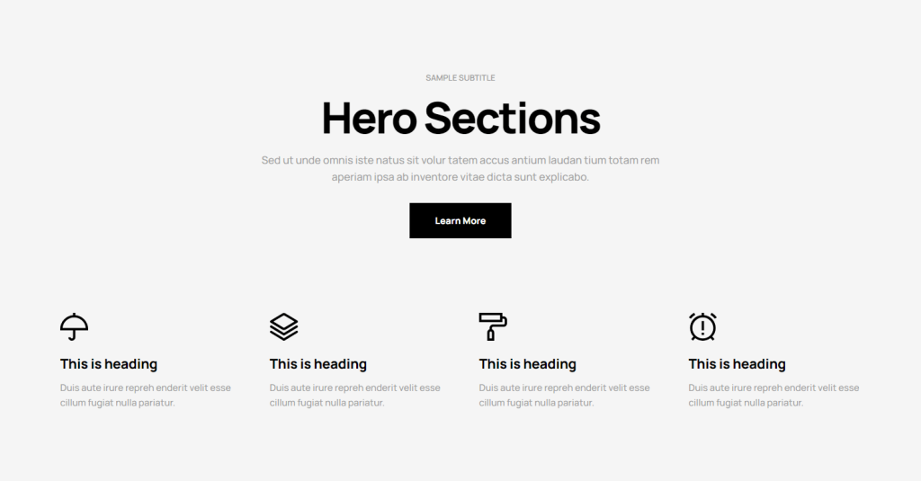 +166 Elementor Hero Sections