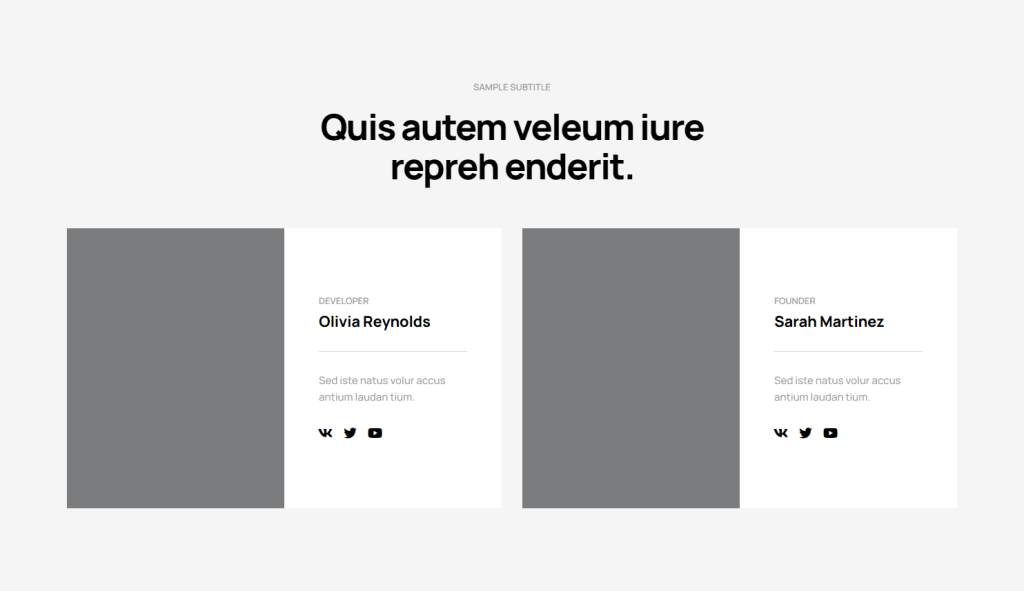 +146 Elementor Team Grid Sections