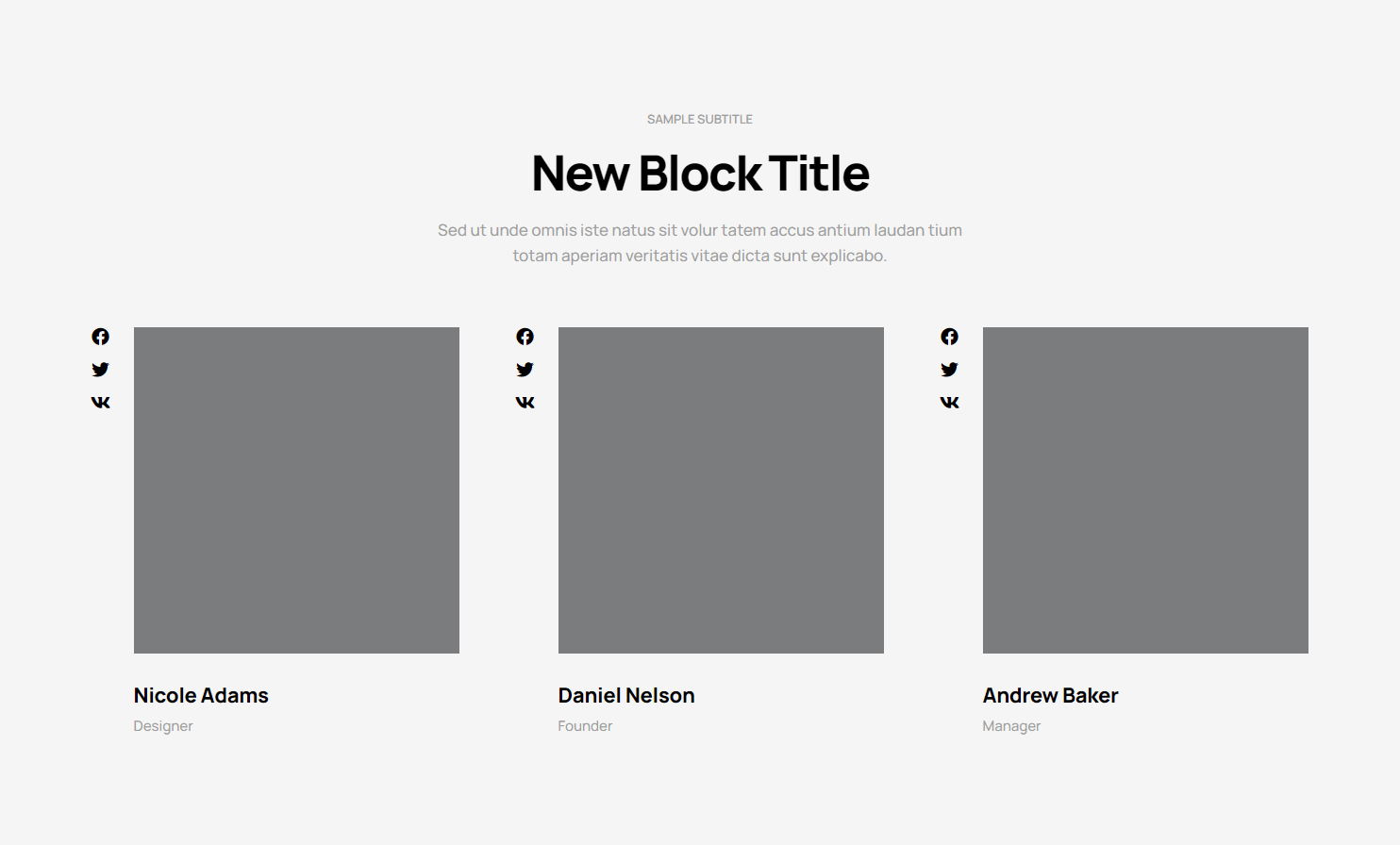 +146 Elementor Team Grid Sections